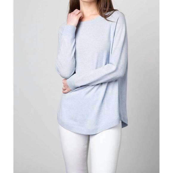 Kinross | Sweaters | New Kinross Round Hem Sweatshirt In Sky | Poshmark